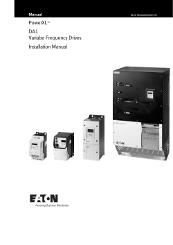 Eaton PowerXL DA1 - El manual del propietario, Guía de instalación ...