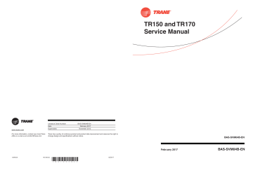 Trane TR150, TR170 Service Manual | Manualzz