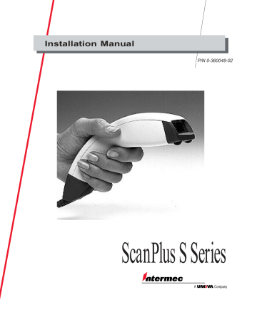 Intermec ScanPlus S Series Installation Manual | Manualzz