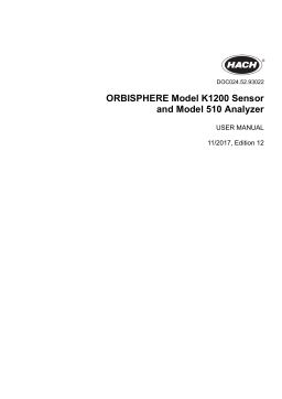 Hach ORBISPHERE K1200 - Manual de usuario | manualzz.com