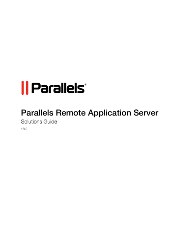 Parallels Remote Application Server 18 Guide | Manualzz