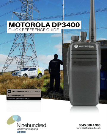 Motorola DP3400 Quick Reference Manual | Manualzz