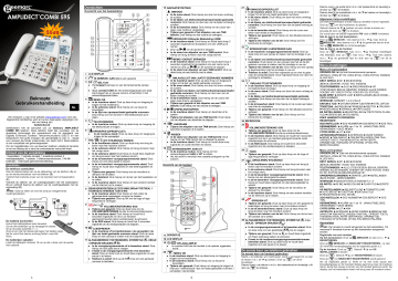 Geemarc AMPLIDECT COMBI 595 Gebruikershandleiding | Manualzz