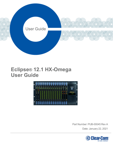 Clear-Com Eclipse HX Omega User Guide | Manualzz