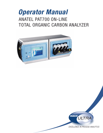 Hach ANATEL PAT700 Operator's Manual | Manualzz