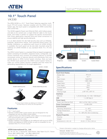 Aten VK330 Control System Datasheet | Manualzz