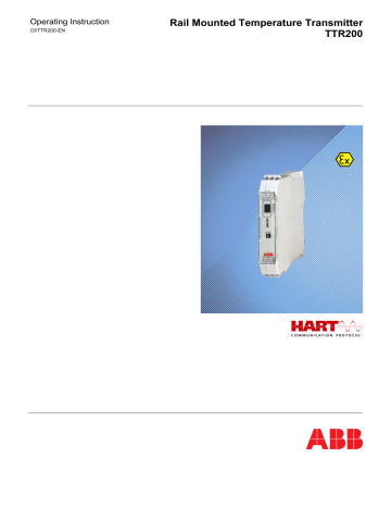 ABB TTR200 Operating Instructions Manual | Manualzz