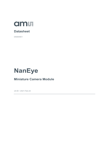 AMS NanEye CMOS Imaging Sensor Datasheet | Manualzz