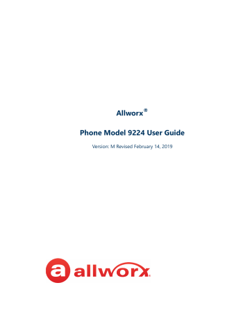 Allworx 9224 IP Phone User Guide | Manualzz