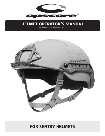 Ops-Core Sentry XP Mid Cut Helmet Instructions | Manualzz