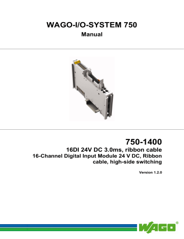 Schematic Diagram. WAGO 16-channel, 24VDC | Manualzz