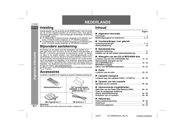 Sharp cd sw 300 h de handleiding | Manualzz