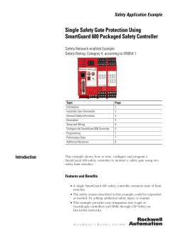 Rockwell Automation SmartGuard 600 - User information, User manual ...