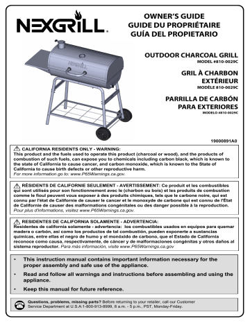 Nexgrill 810-0029C grill Owner Manual | Manualzz