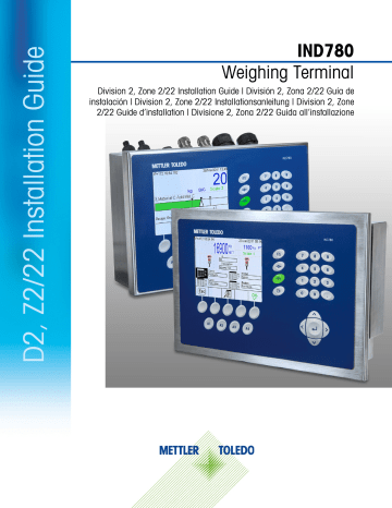 Mettler Toledo IND780 Division 2 Installationsanleitung | Manualzz