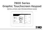 DMP 8860 7 Inch Touchscreen Keypad User Guide | Manualzz