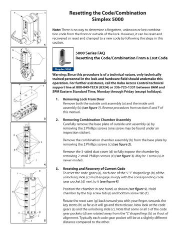 Simplex 5000 Series Resetting Manual | Manualzz