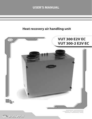 Vents VUT 300 E2V EC User Manual | Manualzz