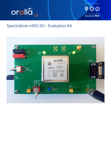 Orolia Spectratime mRO-50 Evaluation Kit Product Manual | Manualzz