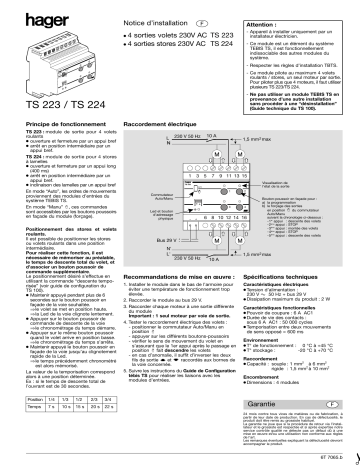 hager TS 223 User Instruction | Manualzz