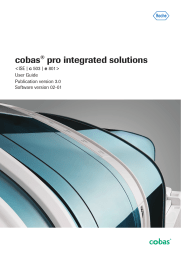 Roche cobas pro SSU - Reference guide, User Guide