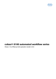 Roche cobas 8100 Sample Check Module - Operator's manual