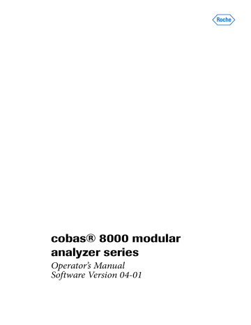 Operator’s Manual. Roche cobas 8000 / ISE Module, cobas c 502, cobas ...