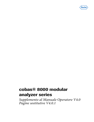 Roche cobas 8000 / ISE Module Manuale utente | Manualzz