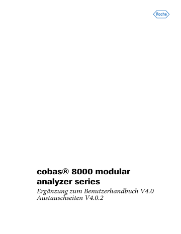 Roche cobas 8000 / ISE Module Benutzerhandbuch | Manualzz
