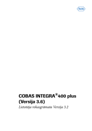 Roche COBAS INTEGRA 400 plus - Reference guide, Operator's manual, User ...