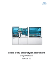 Roche cobas p 612 - Operator's manual, quick guide