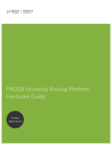 Juniper MX204 Hardware Manual | Manualzz