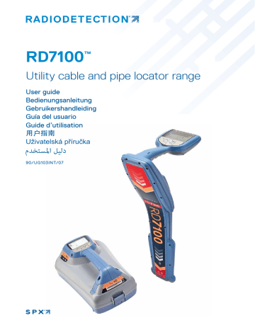 Radiodetection RD7100 User Manual | Manualzz