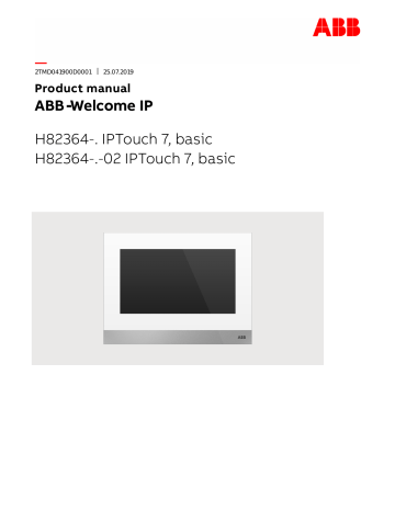 ABB Welcome IP H8236 Series Product Manual | Manualzz
