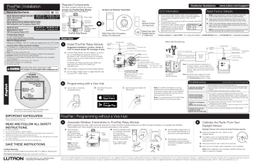 Lutron Electronics PowPak RMJS-16R-DV-B Installation | Manualzz