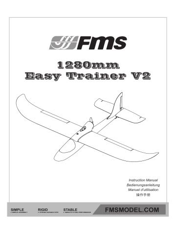 FMS Models FMM051P2 Easy Trainer 1280 V2 PNP Instruction manual | Manualzz