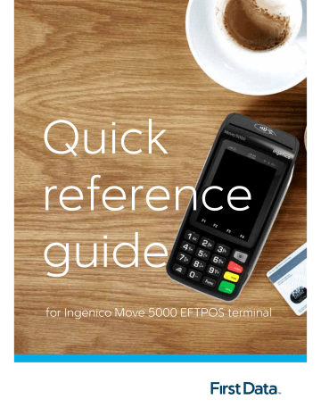 Ingenico Tetra Move/5000 Quick Reference Manual | Manualzz