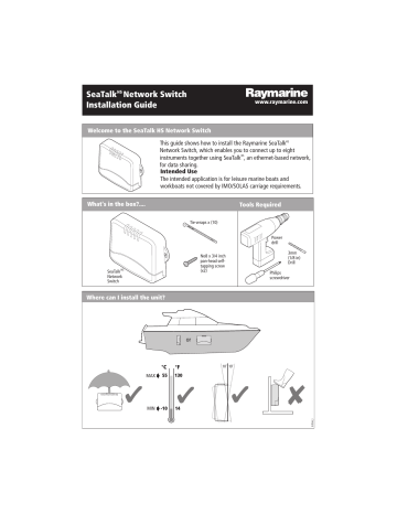 Raymarine SeaTalk hs Installation Manual | Manualzz
