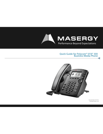 Polycom TotalSky VVX 310, VVX 300 Quick Manual | Manualzz