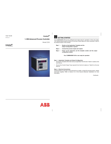 1.3 Secret-til-Lit Indicators. ABB COMMANDER C355 | Manualzz
