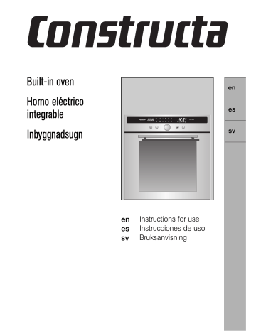 CONSTRUCTA Built-in oven Instructions For Use Manual | Manualzz