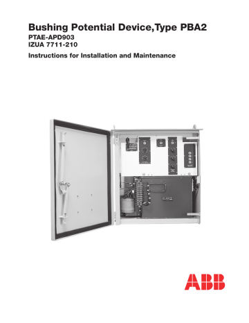 ABB PBA2 Instruction For Installation And Maintenance | Manualzz