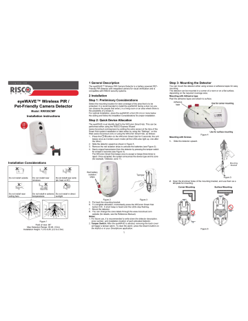 Risco eyeWAVE RWX95CMP Installation Instructions | Manualzz
