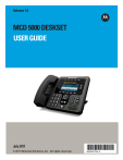 Motorola MCD 5000 Deskset User Manual | Manualzz