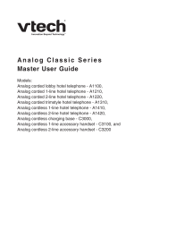 VTech A1310 Analog Classic Series - User manual
