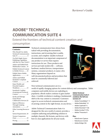Adobe Technical Communication Suite 4 Manual | Manualzz