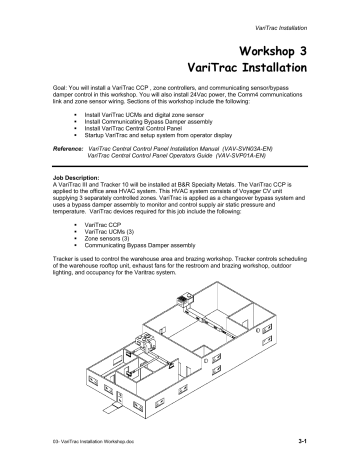 Trane VariTrac Installation Manual | Manualzz