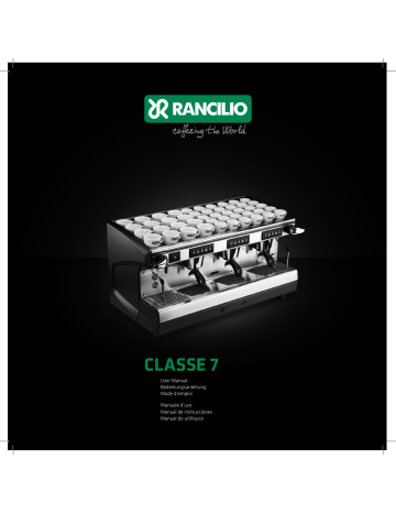 Rancilio CLASSE 7 User Manual | Manualzz