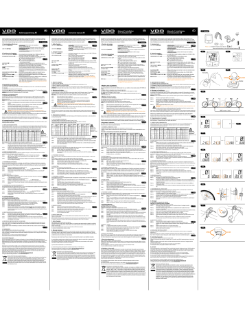 VDO A8 Instruction Manual | Manualzz