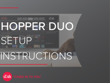 Dish Network Hopper Setup Instructions | Manualzz